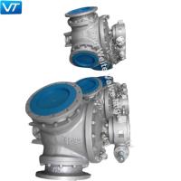 China Flange Ends Y Type Pipeline Ball Valve Bare Stem Carbon Steel for sale