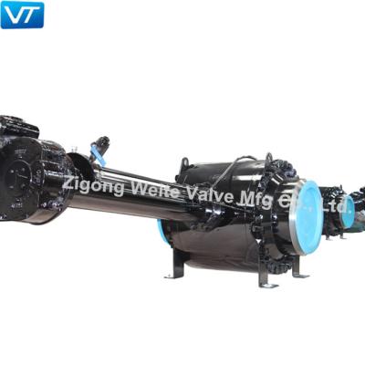 China 24 Inch Natural Gas Pipeline Valves Extended Anti Blowout Stem Fully Welded for sale