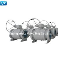 China Full Bore Fully Welded Ball Valve DBB Function Gearbox Operated for sale