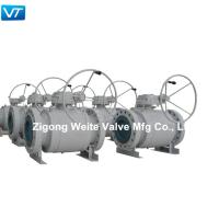 China Full Bore Fully Welded Ball Valve DBB Function Gearbox Operated for sale