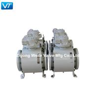 China LF2 Body Trunnion Mounted Ball Valve ASME B31.4 Electric Actuator for sale