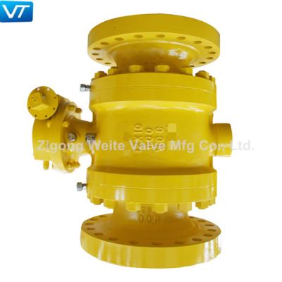 China API 607 Trunnion Mounted Ball Valve 600lb WCC Double Block And Bleed for sale