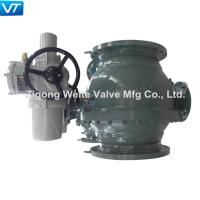 China 20'' 150LB Gear Operated Ball Valve WCB Carbon Steel Fire Safe Ball Valve for sale