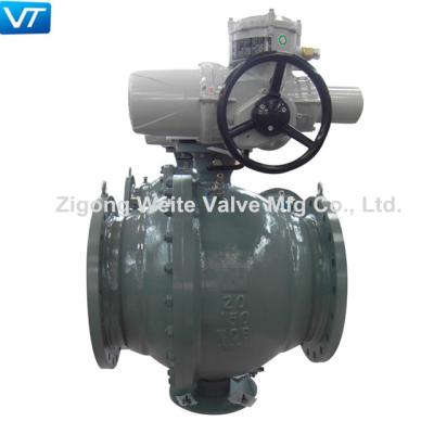 China 20'' 150LB Gear Operated Ball Valve WCB Carbon Steel Fire Safe Ball Valve for sale