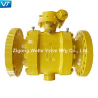 China 12x10'' Forged Steel Trunnion Ball Valve Reduced Bore WCC Ball Valve for sale