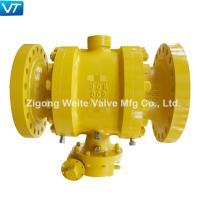 China 12x10'' Forged Steel Trunnion Ball Valve Reduced Bore WCC Ball Valve for sale