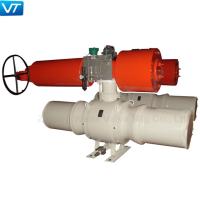 China Pneumatic Actuator Fully Welded Ball Valve Union Melt Welding Technics for sale