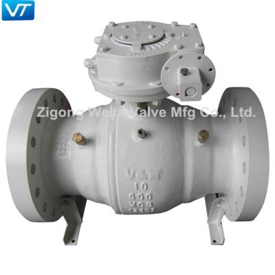 China 600LB 10 Inch Top Entry Trunnion Ball Valve WCB 3 Pieces Carbon Steel for sale