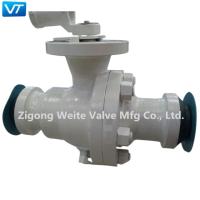 China Carbon Steel WCB Butt Welded Ball Valve 2'' 600LB Chemical Resistant for sale