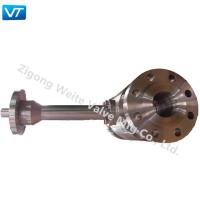 China Lever DIN Stainless Steel Flanged Ball Valve Extended Stem 90 Degree Rotation for sale