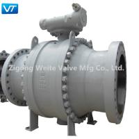 China 600LB Three Pieces Electric Ball Valve Trunnion Mounted 36 Inch Ball Valve WCB for sale