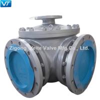 China DN250 Pipeline Ball Valve Bare Stem L Type Three Way 16 Inch for sale