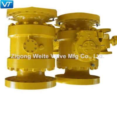 China RPTFE Forged Steel Floating Ball Valve API 6D Soft Sealing Valve WCC Body for sale