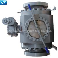 China 10'' 600LB Pigging Ball Valve Forged Steel Body Material A105 ENP for sale