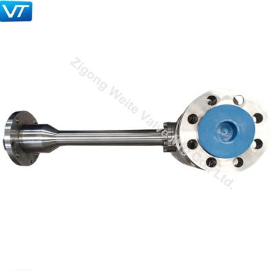 China SS 2 Inch Ball Valve A182 Extended Stem For Gas Cracking Fire Prevention for sale