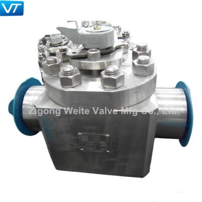 China 1-1/2'' 3000 Psi Top Entry Fire Safe Ball Valve Body Forged Steel for sale