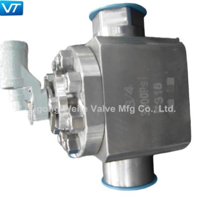 China 3/4 Inch Top Entry Ball Valve F316 Stainless Steel 3000 Psi Ball Valve for sale