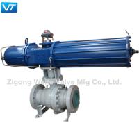 China ISO9001 Emergency Shutdown Valve Pneumatic Actuator Ball Valve Trunnion Mounted for sale