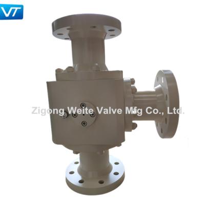 China WCB Body Pipeline Ball Valve 300LB T Type 3 Way Ball Valve 4 Inch for sale