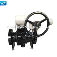China Class 600 Gear Operated Ball Valve 10'' WCB Carbon Steel Ball Valve for sale