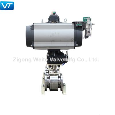 China SS Pneumatic Actuator Ball Valve Fireproof API 6FA Corrosion Resistant for sale