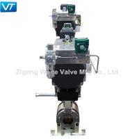 China OEM Stainless Steel Flanged Ball Valve With Pneumatic Actuator for sale