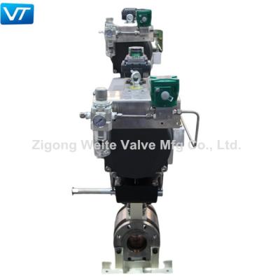 China OEM Stainless Steel Flanged Ball Valve With Pneumatic Actuator for sale