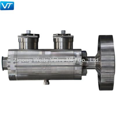 China DBB Double Link Pipeline Ball Valve Leakage Reduced Save Installation Space for sale