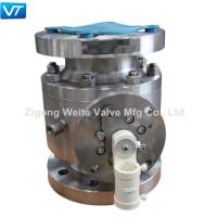 China API 607 Lever Operated Ball Valve Anti Static Flange End Ball Valve CF3 for sale