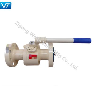 China API 6D Flange Floating Ball Valve With Lever Blowout Proof Stem for sale