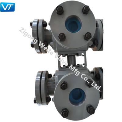 China VT Natural Gas Pipeline Fast Discharge Quick Shutdown Double Ball Valves for sale