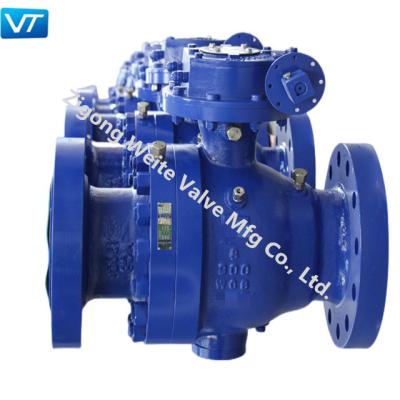 China Carbon Steel Class 900 Trunnion Mounted Ball Valve 8