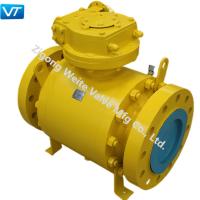 China Class 600 Trunnion Mounted Ball Valve WCC Ball Valve Reduced Bore for sale
