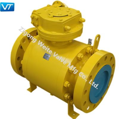 China Class 600 Trunnion Mounted Ball Valve WCC Ball Valve Reduced Bore for sale