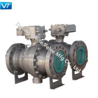 China 10 Inch 600LB Trunnion Mounted Ball Valve BS5351 Carbon Steel for sale