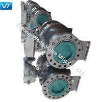 China 3 Pieces WCB Trunnion Mounted Ball Valve 10