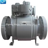 China Electric Operated Class 600 24 Inch Ball Valve Trunnion Mounted API 6D Design for sale
