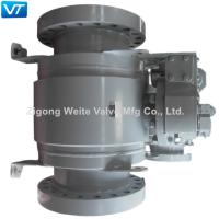 China Electric Operated Class 600 24 Inch Ball Valve Trunnion Mounted API 6D Design for sale
