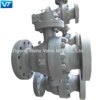 China ASME B16.10 Trunnion Mounted Ball Valve Stainless Steel Worm Gear Ball Valve for sale