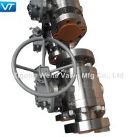 China 1500LB F316 Stainless Steel Flanged Ball Valve Gearbox Actuator 4 Inch F316 Ball Valve for sale