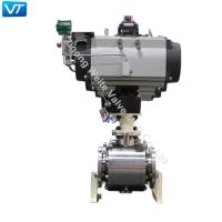 China Pneumatic Actuator F316 Stainless Steel Flanged Ball Valves 6'' 150LB for sale