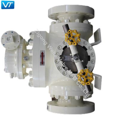 China Body WCB Piggable Ball Valve 6 Inch Class 600 Carbon Steel OEM for sale
