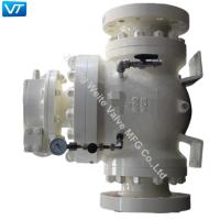 China Body WCB Piggable Ball Valve 6 Inch Class 600 Carbon Steel OEM for sale