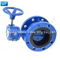 China High Strength Gearbox Butterfly Valve Pipeline Flange Type Butterfly Valve for sale