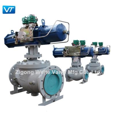 China Top Entry Casted 10In Air Operated Ball Valve 150LB Pneumatic Actuator for sale