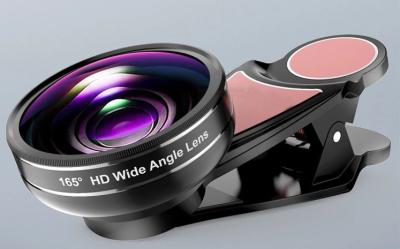 China 13mm HD 165 degree wide angle mobile phone camera lens  for smartphone for sale