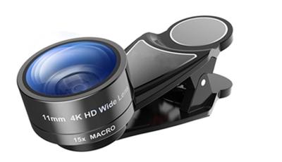 China universal clip 0.36X super wide angle 15X macro mobile phone camera lens for Android Samsung for sale