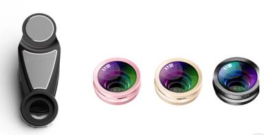 China gift promotional items mobile phone camera lens Professional HD 2 in 1 0.36X super Wide Angle15X Macro Lens kit for sale