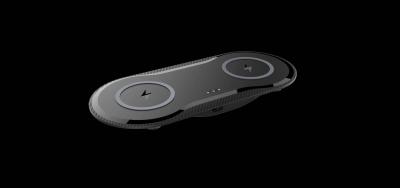 China 2018 Qi Smart phone Dual wireless charging pad 10W fast charger for sale