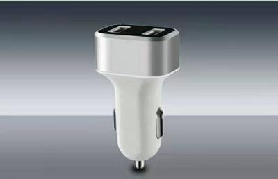 China Dual USB ports with LED voltage display car charger for sale